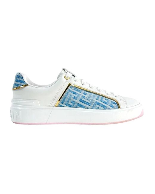 Balmain Sneakers in Blue | Lyst UK