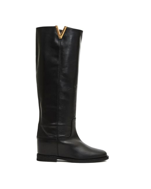 Via Roma 15 High Boots in Black | Lyst UK
