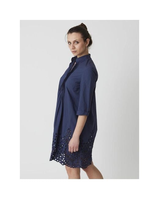 Manila Grace Short Dresses in Blue | Lyst UK