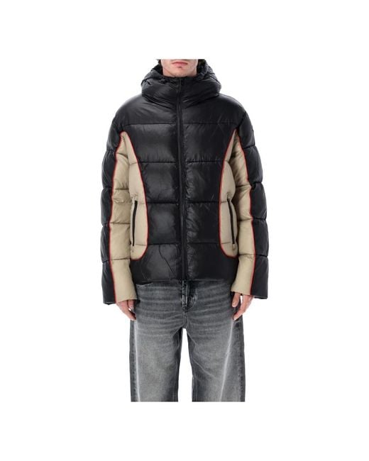 DIESEL Down Jackets in Black for Men | Lyst UK