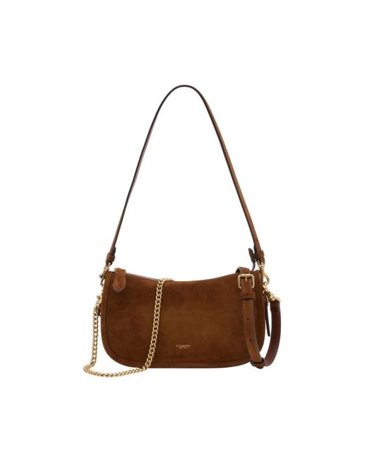 COACH Shoulder Bags in Brown | Lyst UK
