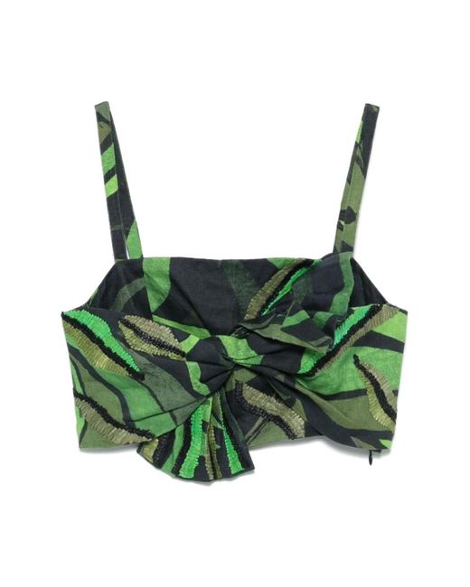 FARM Rio Sleeveless Tops in Green | Lyst UK