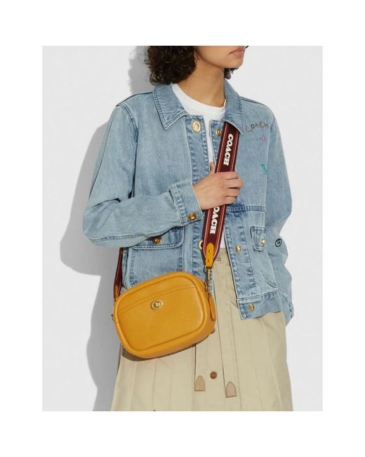 COACH Cross Body Bags in Orange | Lyst