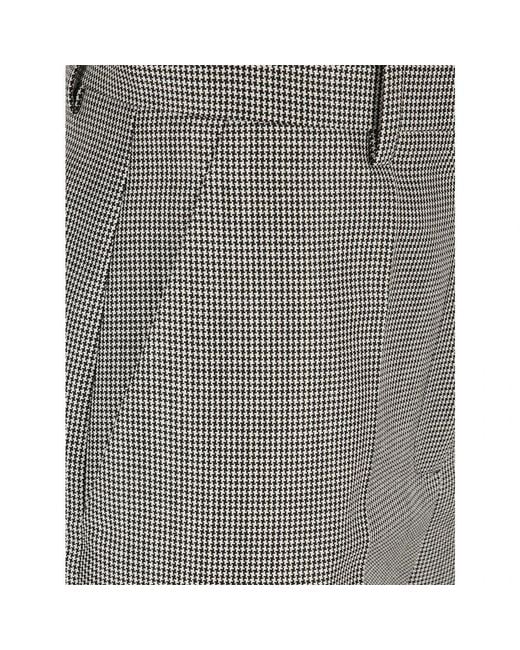 Valentino Garavani Wide Trousers in Grey | Lyst UK