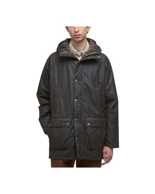 Barbour Winter Jackets in Black for Men | Lyst UK