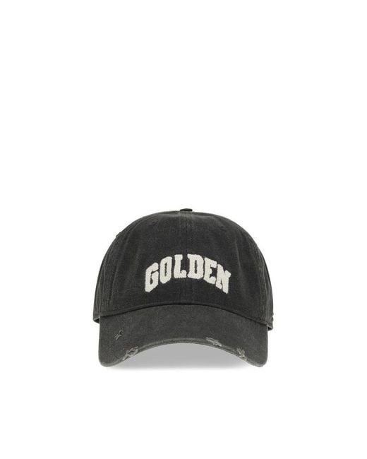Golden Goose Cotton Baseball Cap in Black for Men | Lyst UK