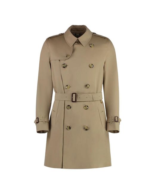 Burberry Trench Coats in Natural for Men | Lyst