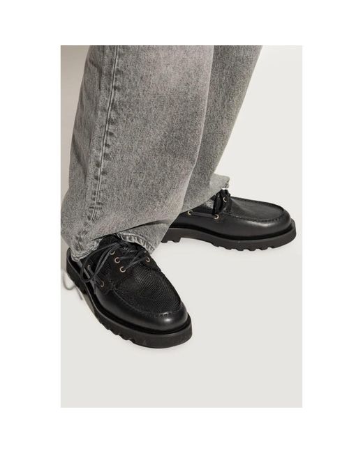 AllSaints Sailor Shoes in Black for Men | Lyst