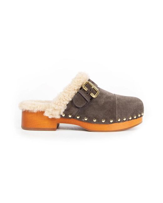 Chloé Clogs in Brown | Lyst