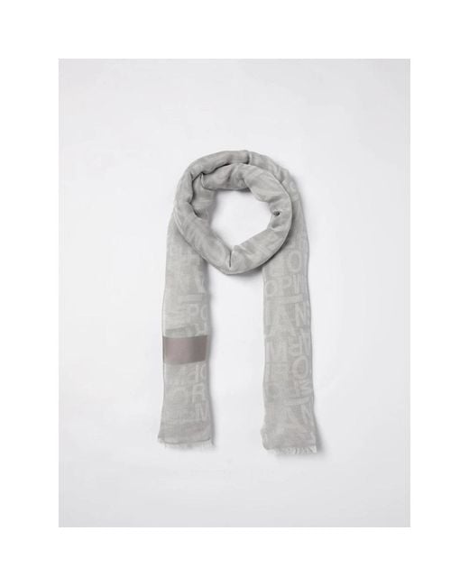 Emporio Armani Silk Scarves in Grey for Men | Lyst UK