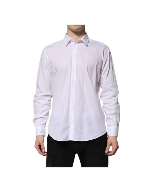 Dolce & Gabbana Formal Shirts in Purple for Men | Lyst UK