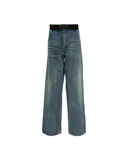 Undercover Wide Jeans in Blue | Lyst