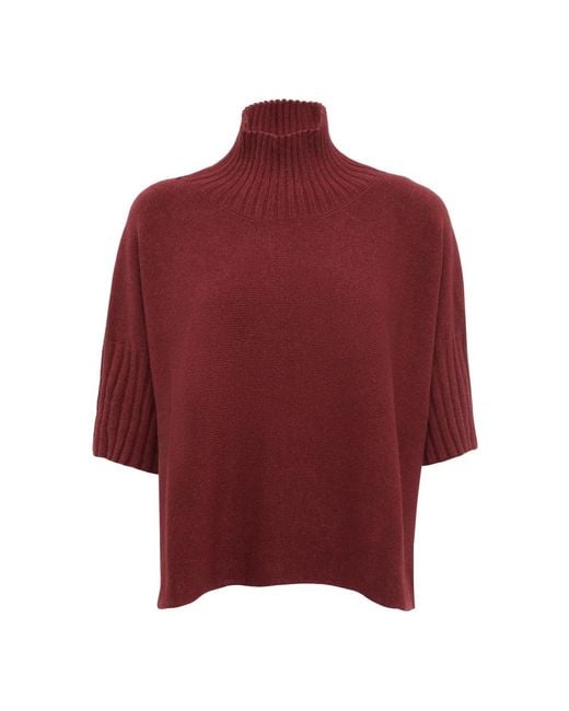 Manila Grace Turtlenecks in Red | Lyst UK