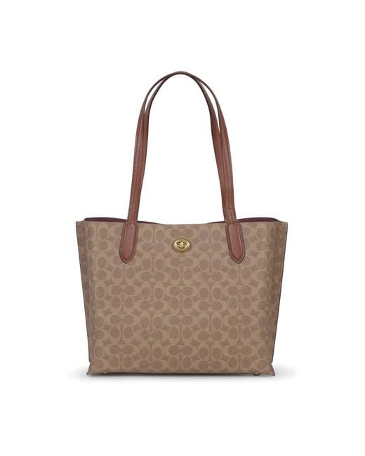 COACH Tote Bags in Brown | Lyst