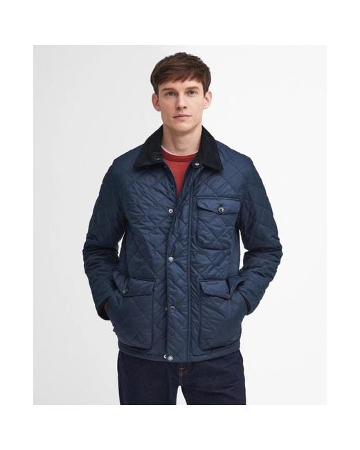 Barbour Winter Jackets in Blue for Men | Lyst UK