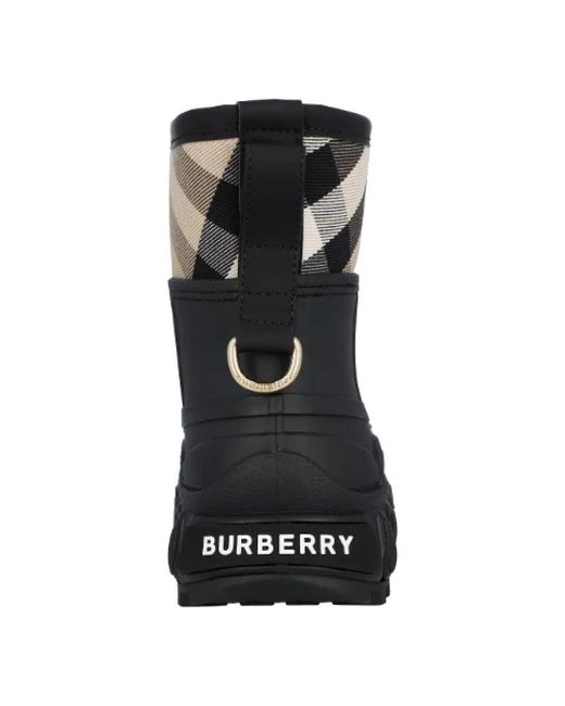 Burberry Rain Boots in Black | Lyst