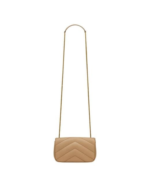 Saint Laurent Cross Body Bags in Natural | Lyst UK