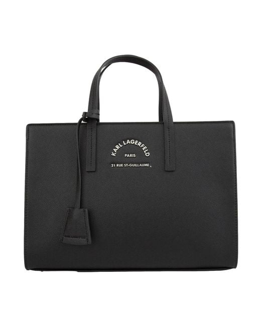 Karl Lagerfeld Rsg Metal Md Top Handle Nero in Schwarz | Lyst DE