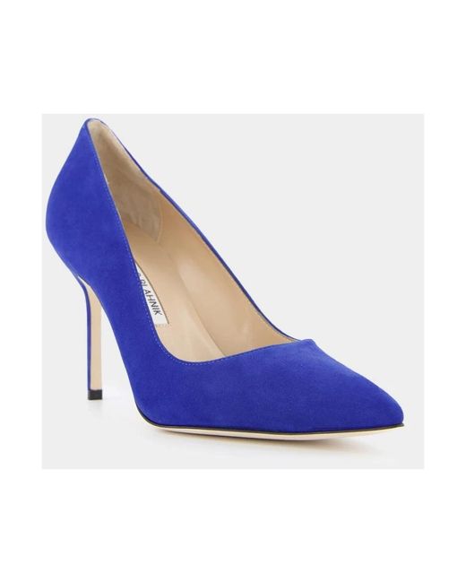 Manolo Blahnik Pumps in Blue | Lyst UK