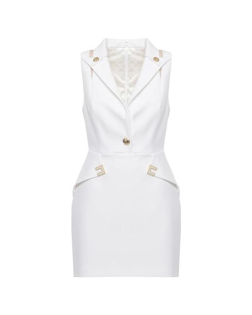 Elisabetta Franchi Short Dresses in White | Lyst