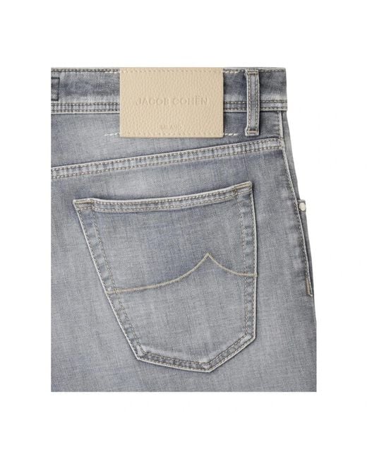 Jacob Cohen Slim-Fit Jeans in Grey for Men | Lyst UK