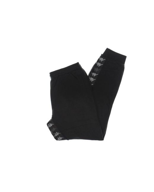 Kappa Sweatpants in Black for Men | Lyst