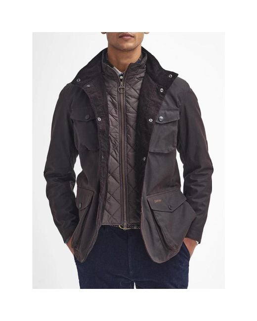 Barbour Winter Jackets in Black for Men | Lyst UK