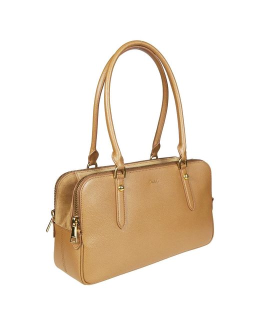 Furla Shoulder Bags in Natural | Lyst UK