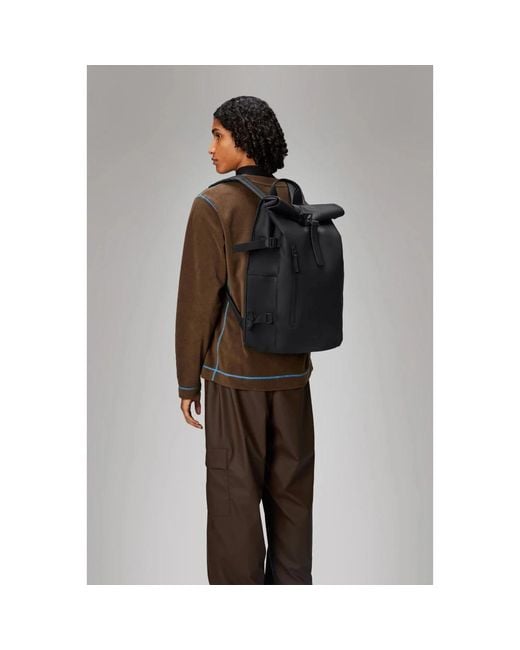 Rains Backpacks in Black | Lyst UK