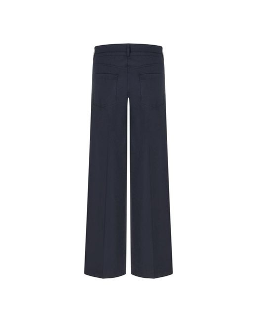 Cambio Wide Trousers in Blue | Lyst UK