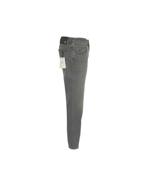 Jacob Cohen Straight Jeans in Grey for Men | Lyst UK