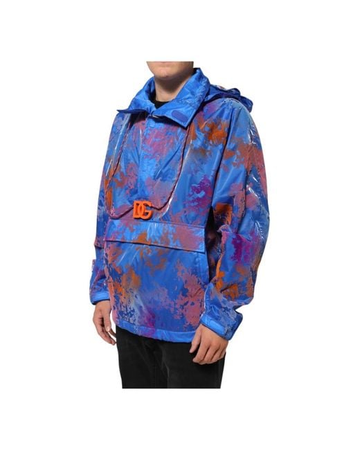 Dolce & Gabbana Light Jackets in Blue for Men | Lyst UK