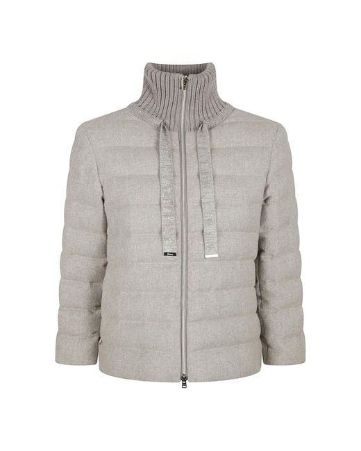 Herno Winter Jackets in Grey | Lyst UK