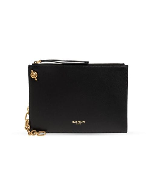 Balmain Pulse Lederbeutel in Schwarz | Lyst DE