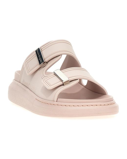 McQueen Sliders in Pink | Lyst UK