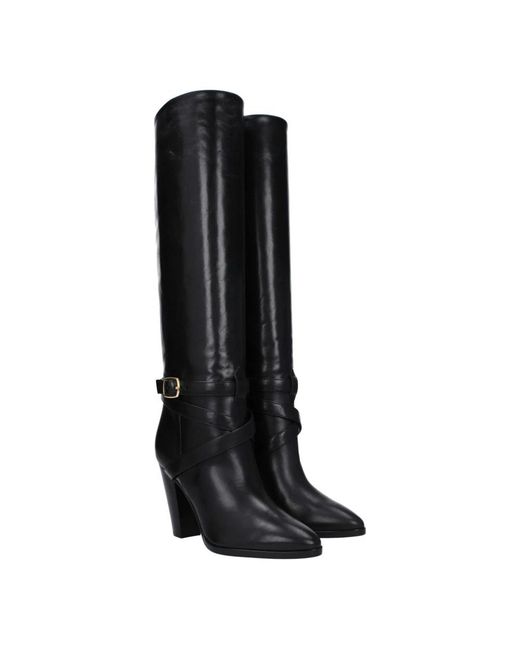 Celine Cowboy Boots in Black | Lyst UK
