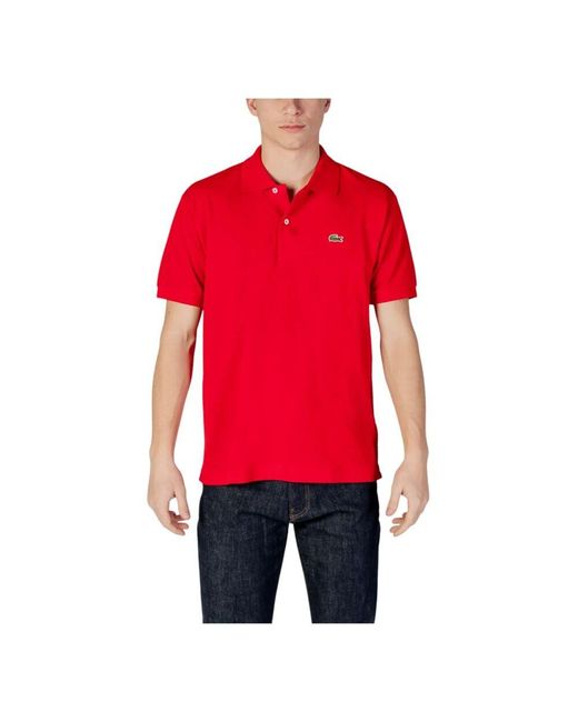 Lacoste Polo Shirts in Red for Men | Lyst