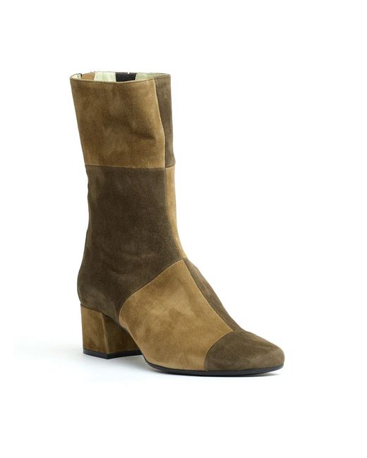 CAREL PARIS Heeled Boots in Green | Lyst
