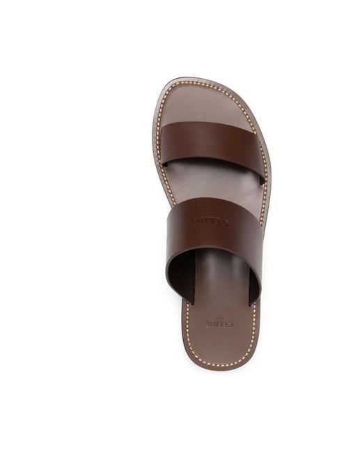 Celine Sliders in Brown for Men | Lyst