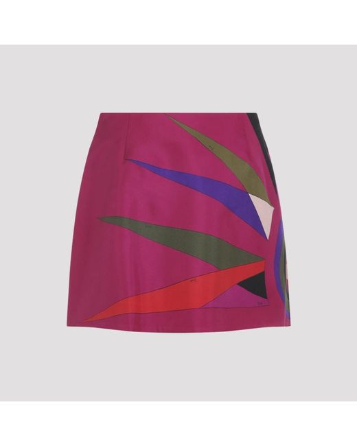 PUCCI Short Skirts in Red | Lyst UK