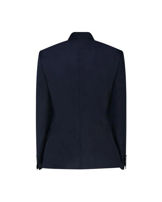 Balmain 6 Button Wool Jacket in Blue for Men | Lyst