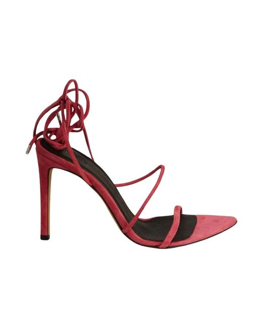 IRO High Heel Sandals in Red | Lyst