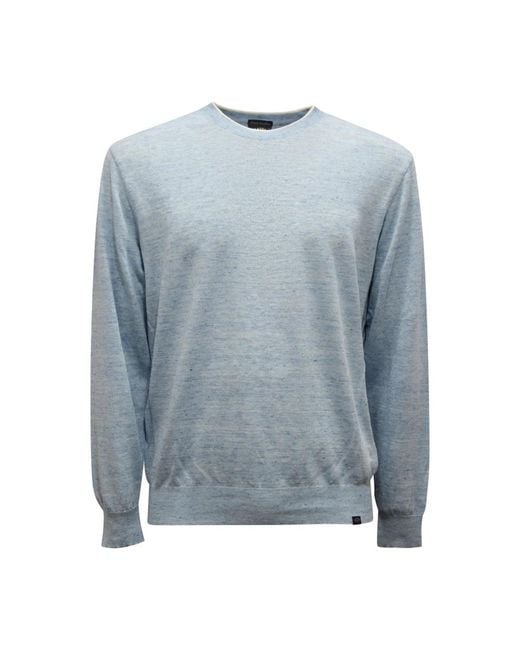 Paul & Shark Round-Neck Knitwear in Blue for Men | Lyst UK
