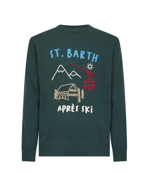 Mc2 Saint Barth Round-Neck Knitwear in Green for Men | Lyst UK