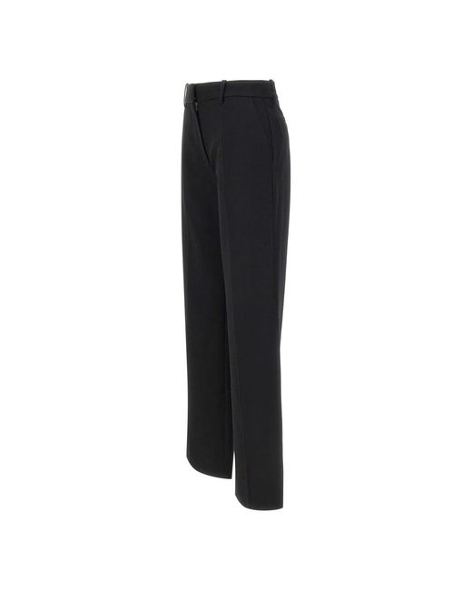 Victoria Beckham Wide Trousers in Black | Lyst UK