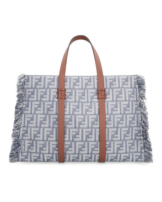 Fendi Tote Bags in Blue | Lyst UK