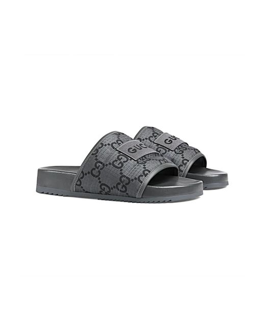 Gucci Sliders in Black for Men | Lyst