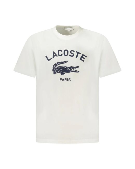 Lacoste T-Shirts in White for Men | Lyst UK