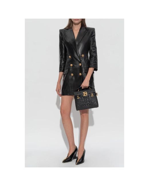 Balmain Short Dresses in Black | Lyst UK