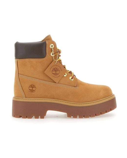 Timberland Lace-Up Boots in Brown | Lyst UK